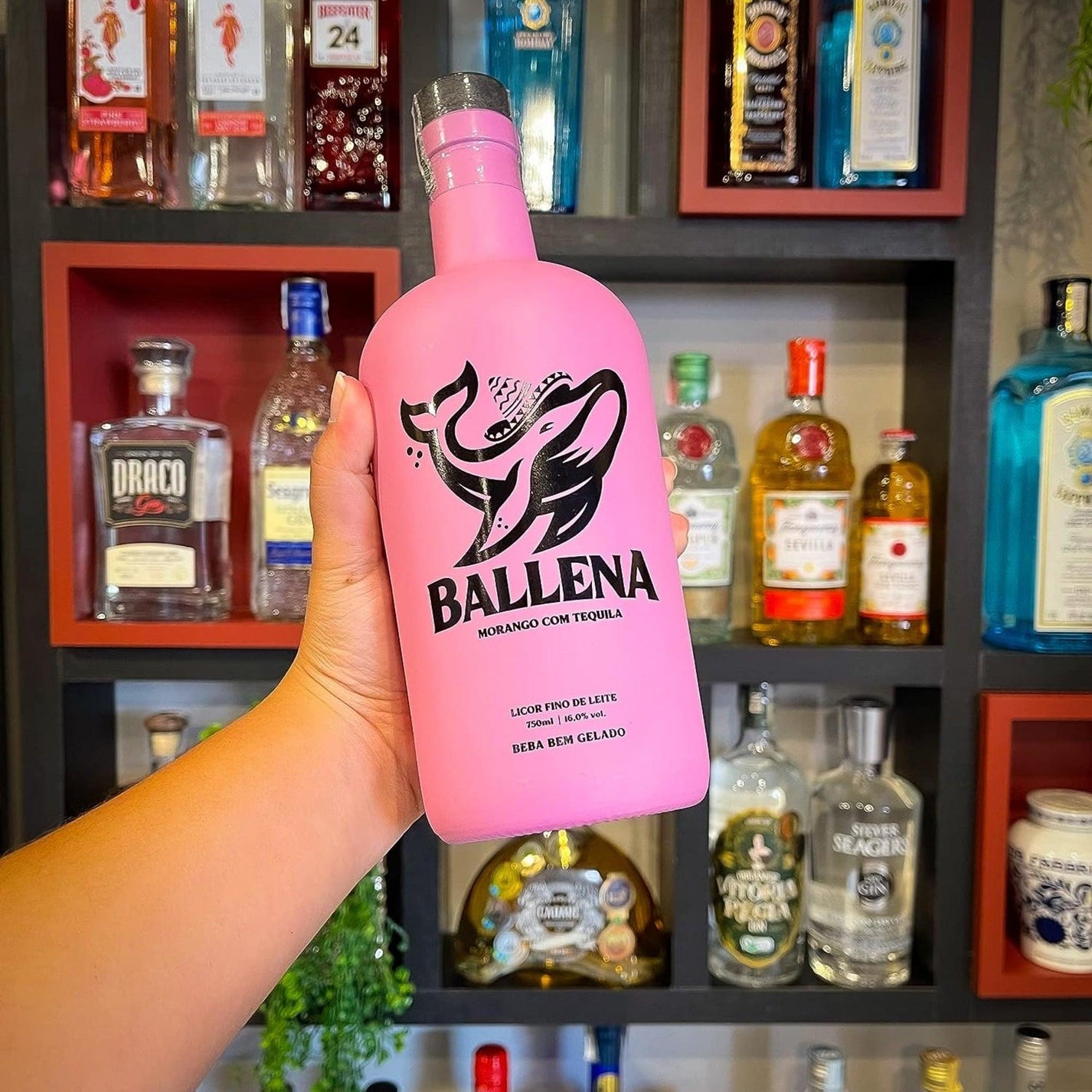 Ballena Strawberry Cream Liqueur With Tequila 750ml. – Brazilian Shop ...