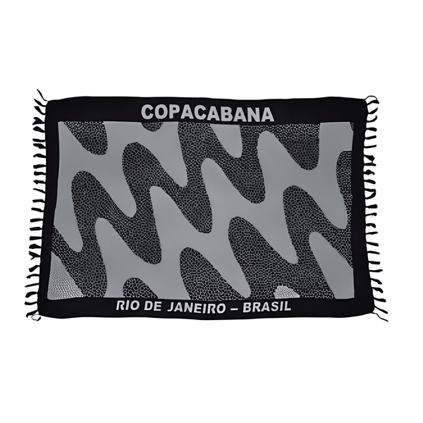 Canga Copacabana Sidewalk – Brazilian Beach Towel | Rio de Janeiro ...